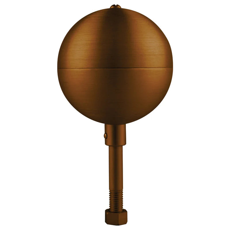 Bronze Aluminum Ball Ornament Flagpole Topper – Flagpole Gear